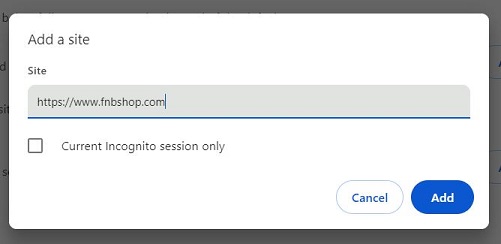 Configuring Pop Up Blockers